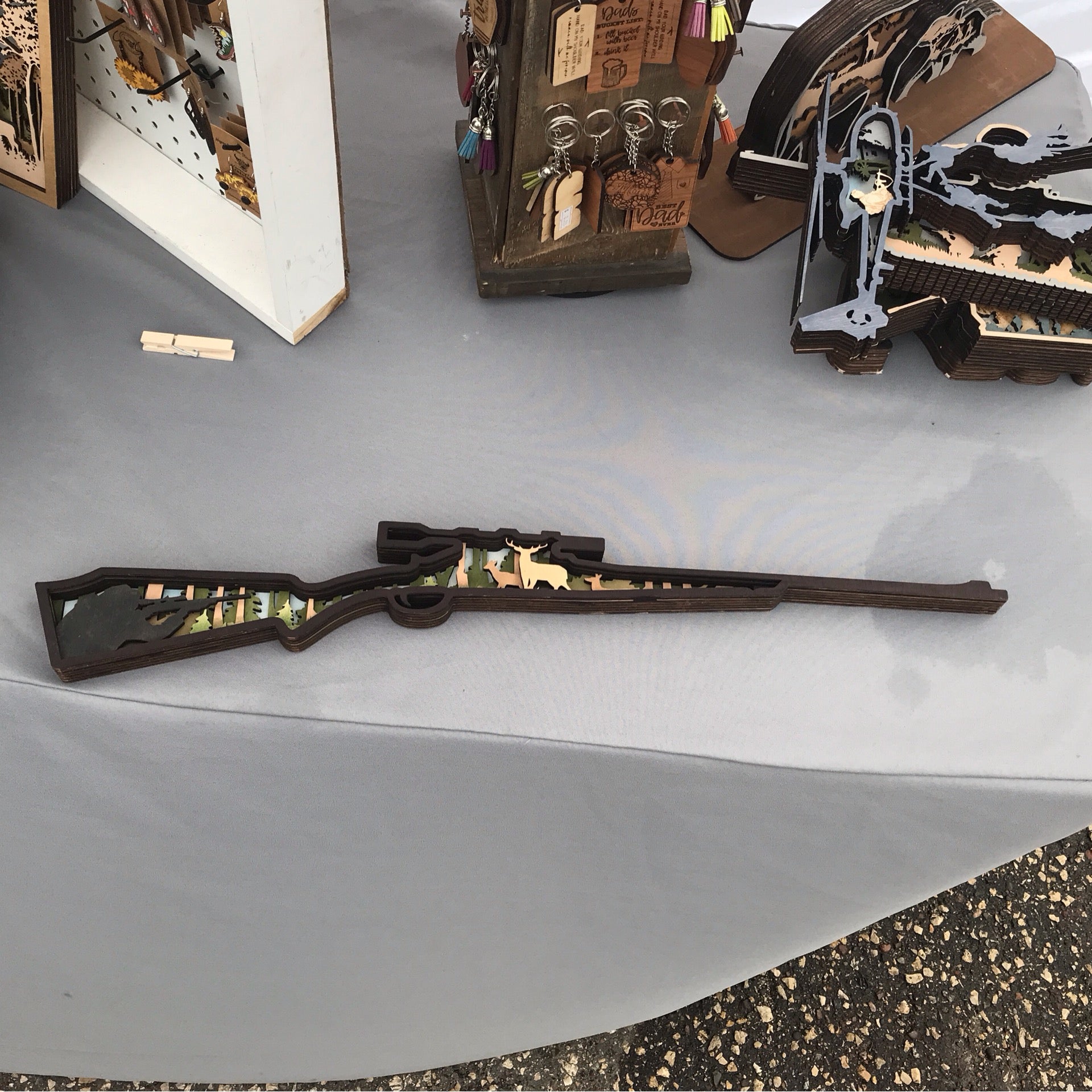 Rifle - hunter using scope | Charming Farm Creations LLC